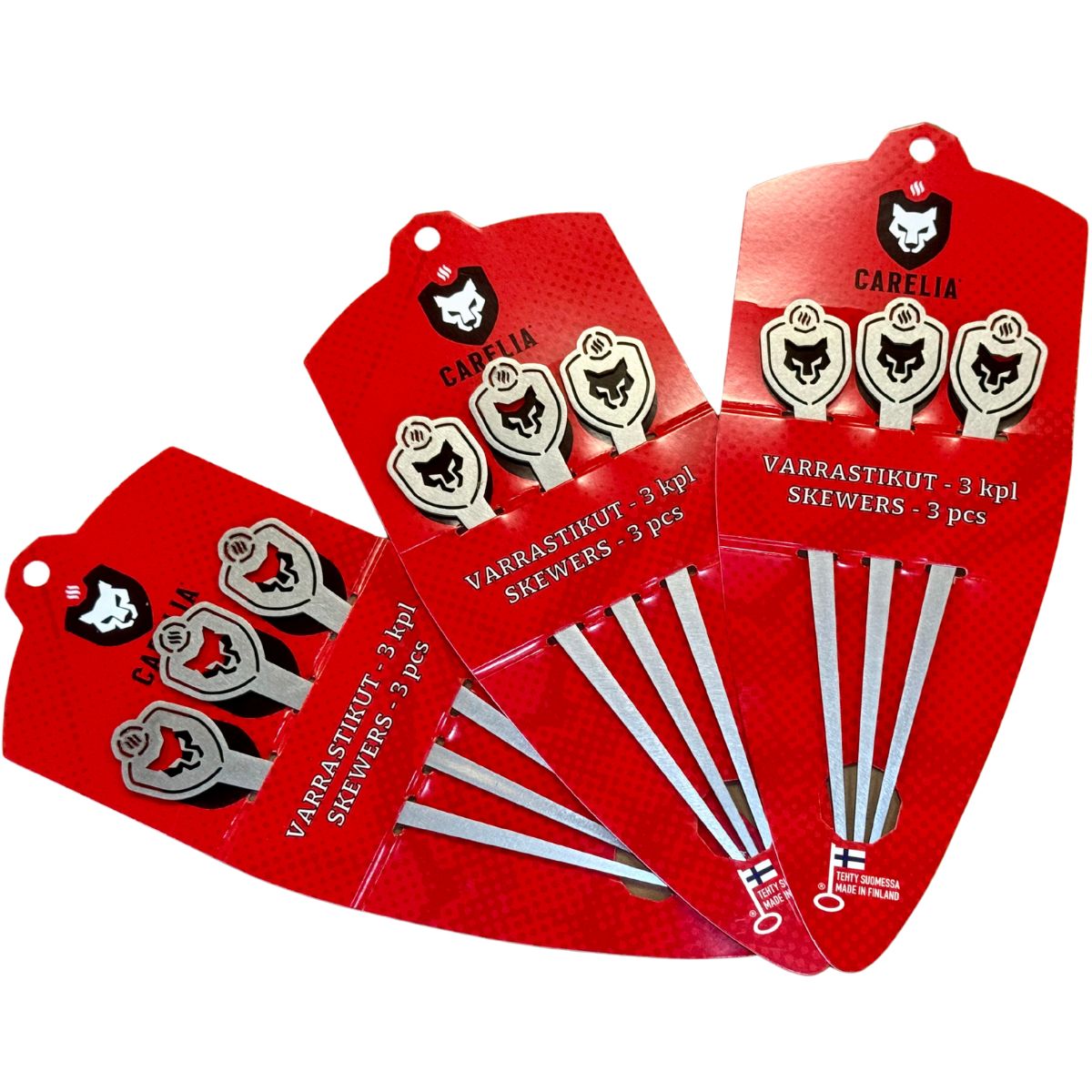 CARELIA GRILL® VÄIKESED GRILLVARDAD (3 tk komplektis) - BBQ Entertainment